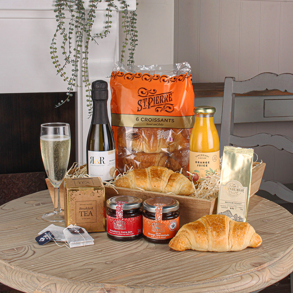 Breakfast Tray Hamper | Croissants and jam