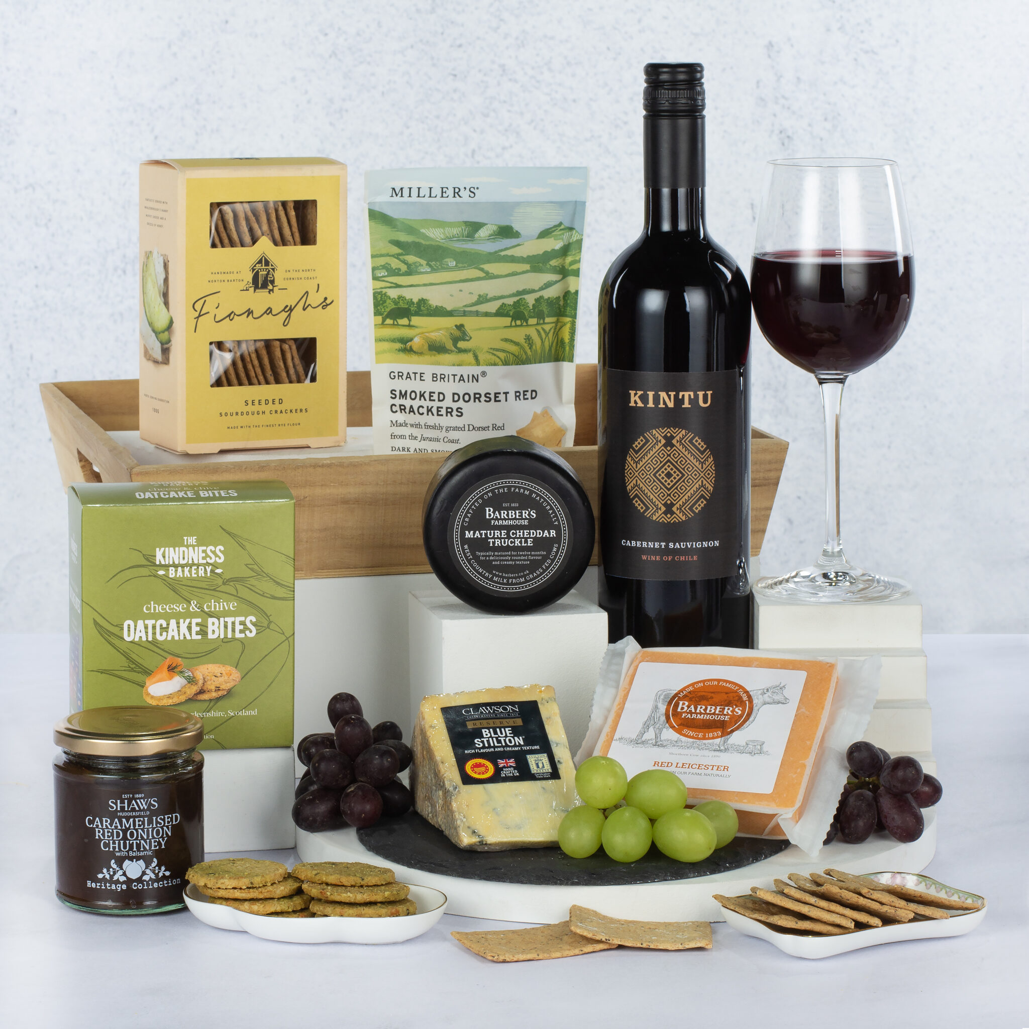Cheese and Wine Tray | Cheese & Wine Christmas Gift Hamper