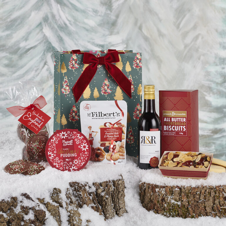 Festive Treats Gift | Small Food and Wine Christmas Hamper