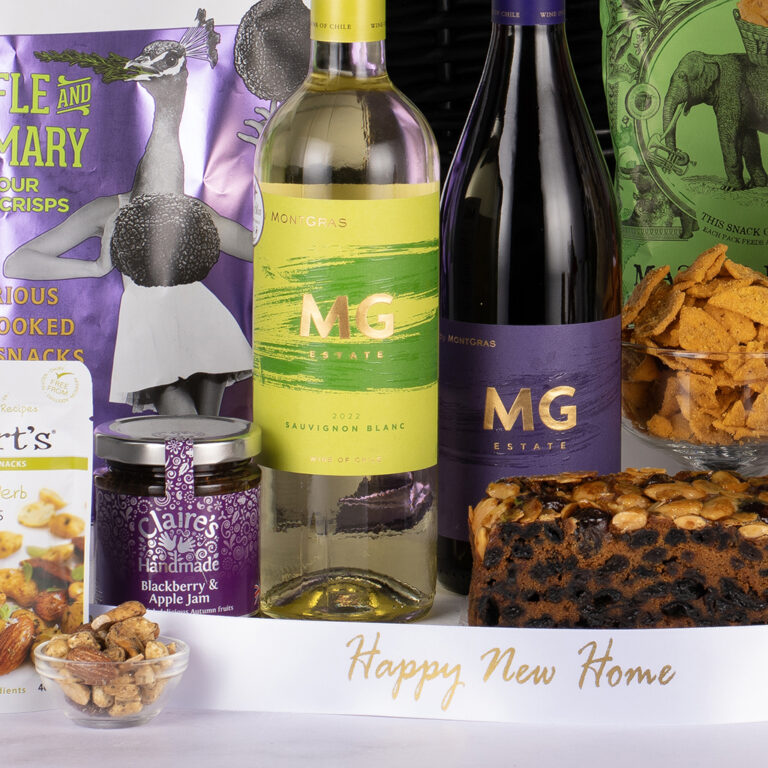 The Happy New Home Gift Hamper | Wine and Luxury Nibbles