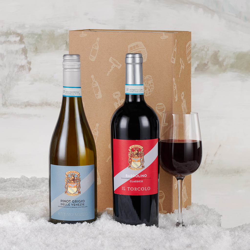 Christmas Italian Wine Duo Gift | Italian Red & White Wine
