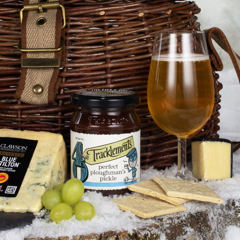 The Ploughmans Basket | Luxury Cider & Cheese Xmas Hamper