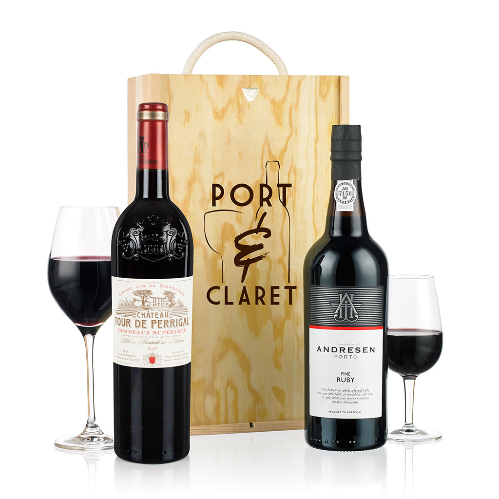 Port & Claret Traditional Red Wine Gift | Virginia Hayward