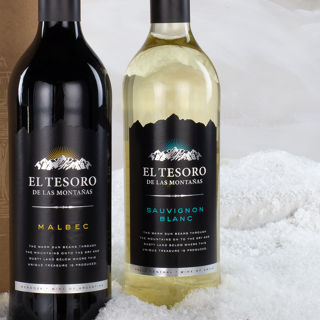 Wine Duet Gift | Two Bottle Red & White Wines