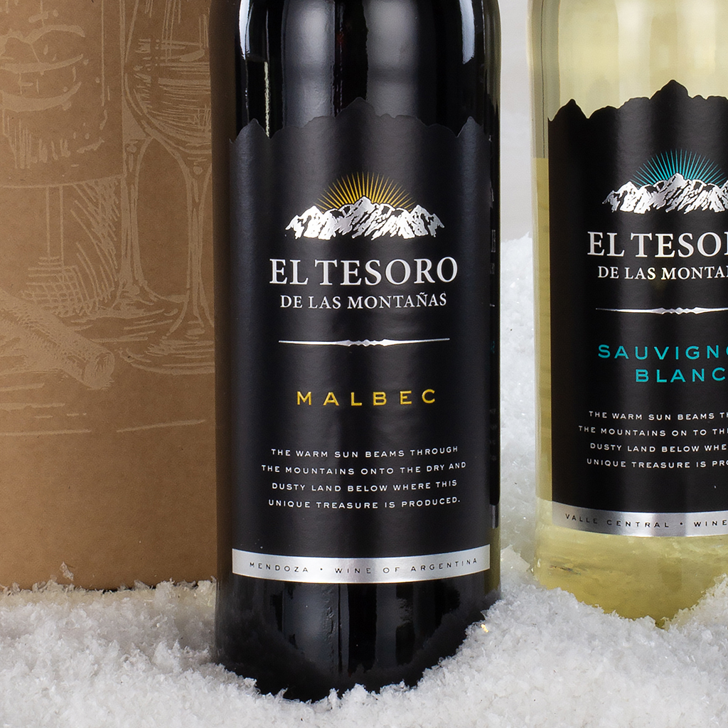Wine Duet Gift | Two Bottle Red & White Wines