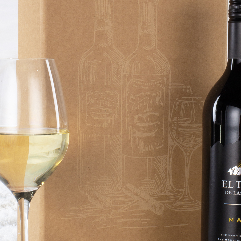 Wine Duet Gift | Two Bottle Red & White Wines