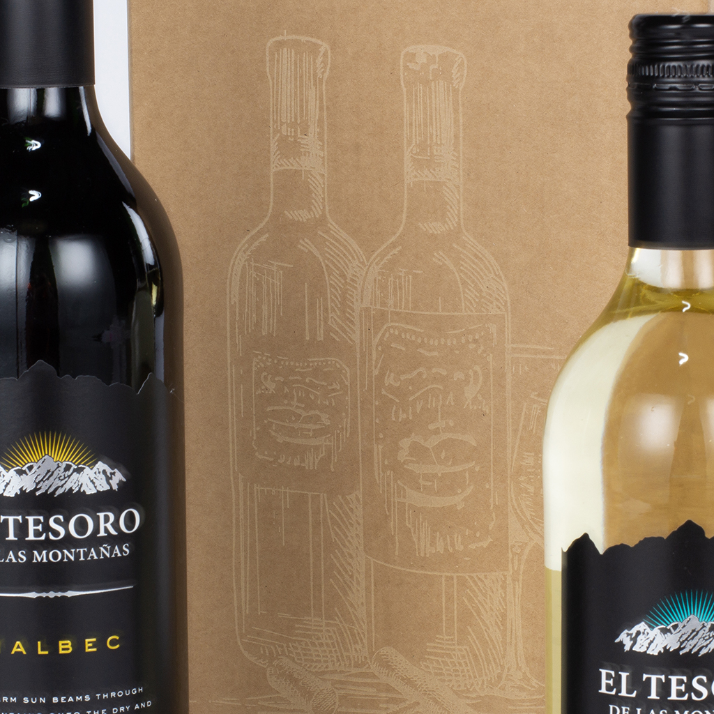 Wine Duet Gift | Two Bottle Red & White Wines